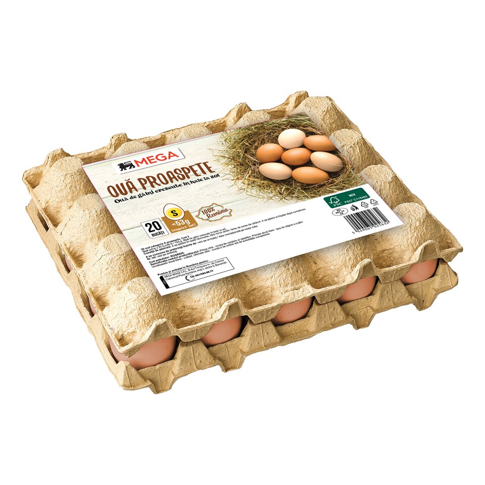 MEGA | Oua cod 2 marime S, 20 bucati | Mega-image