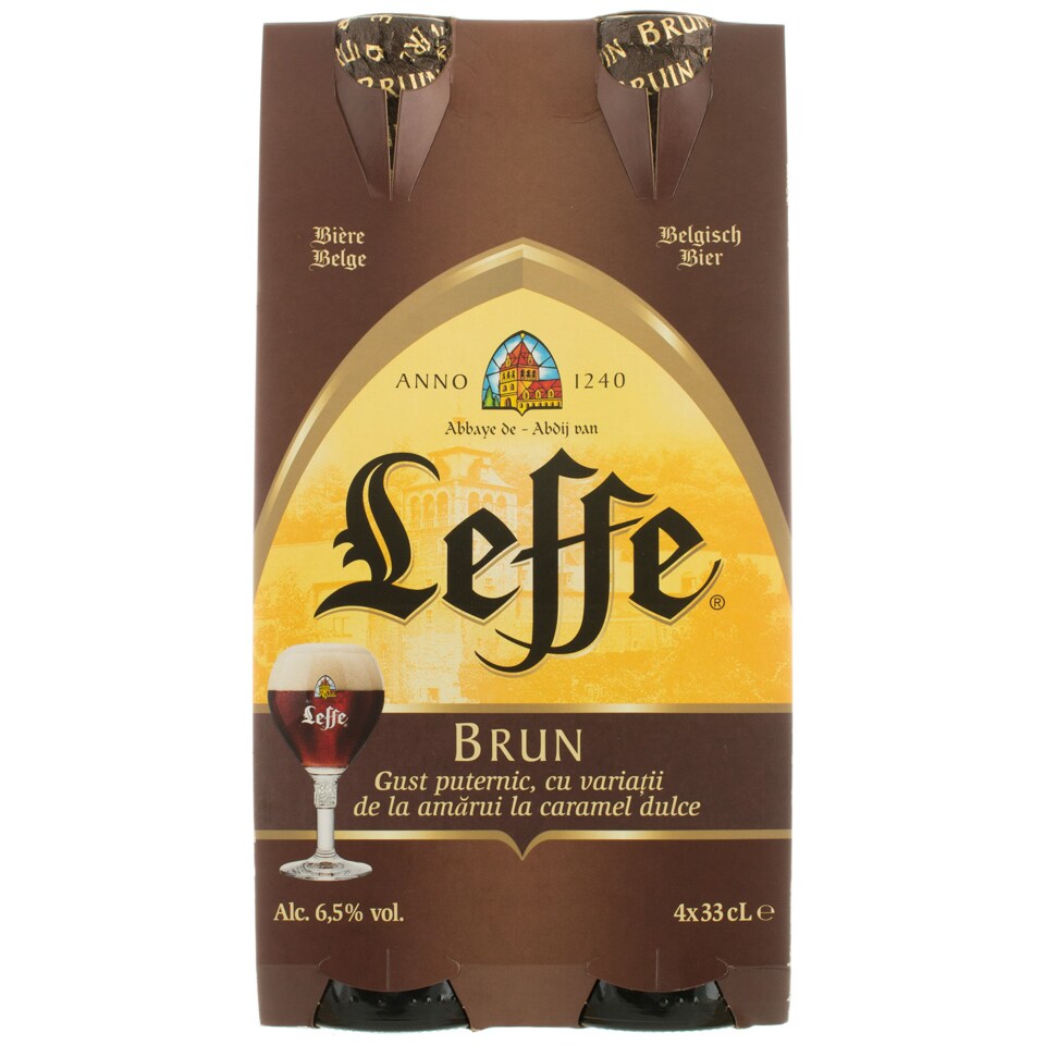 Leffe | Bere bruna 4 sticle 4x0.33l | Mega-image