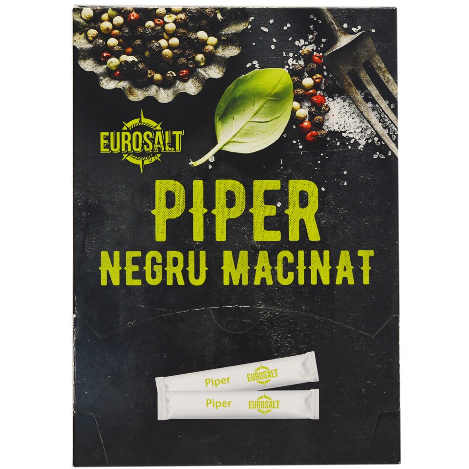 Eurosalt | Piper negru macinat 300x0.5g | Mega-image