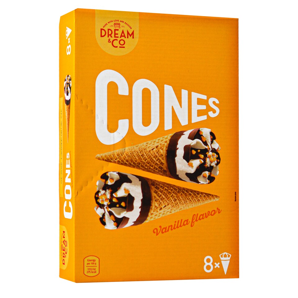 Dream&Co | Inghetata cu vanilie 8x120ml | Mega-image