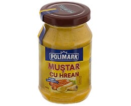 Polimark | Mustar la borcan cu hrean 260g | Mega-image