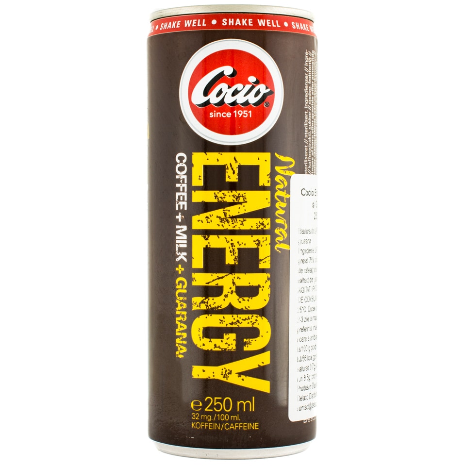 Cocio | Bautura din lapte si cafea cu guarana Energy Coffee 250ml ...