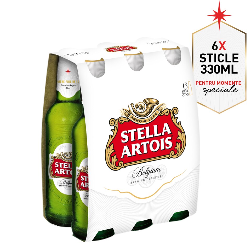 Stella Artois | Bere blonda 6x0.33L | Mega-image