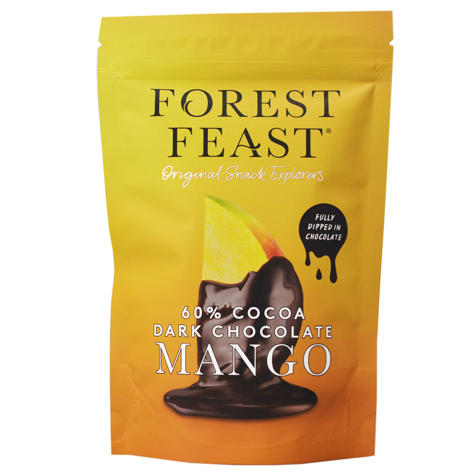 Forest Feast | Mango in ciocolata neagra belgiana 60% cacao 100g | Mega ...