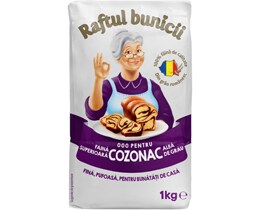Raftul Bunicii | Faina alba de grau superioara 000 pentru cozonac 1kg | Mega-image