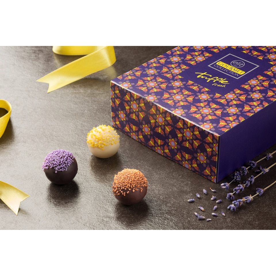 Elit | Gourmet collection | Trufe de ciocolata cu lavanda, martipan si ...