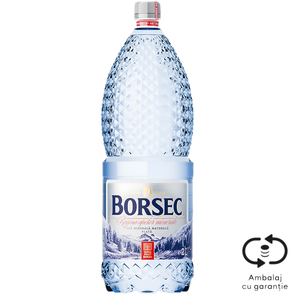 Borsec | Apa minerala naturala plata 2L | Mega-image
