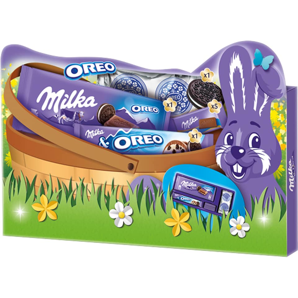 Milka | Ciocolata mix oreo paste 182g | Mega-image