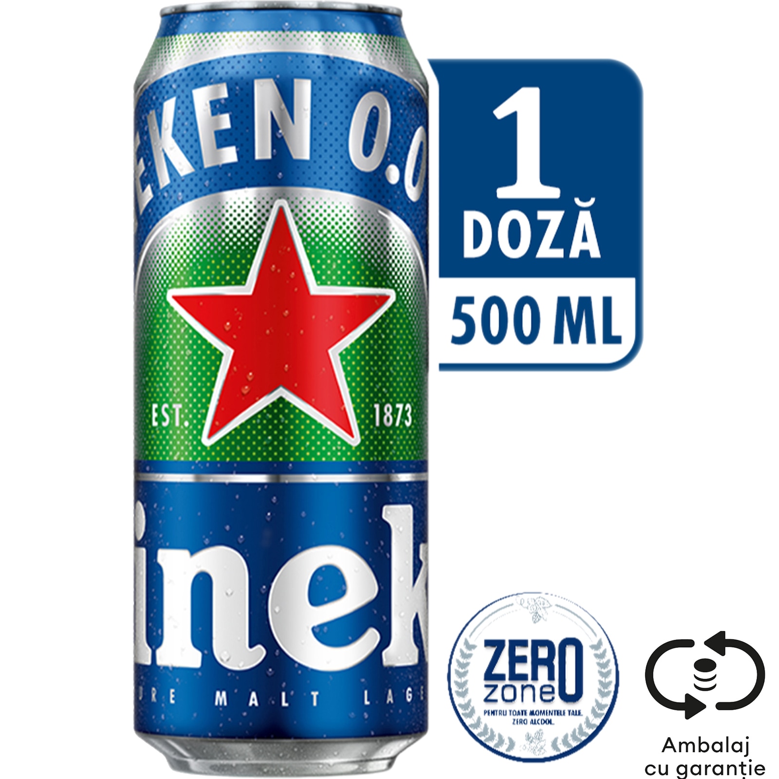 Heineken | Bere fara alcool 0.5L | Mega-image