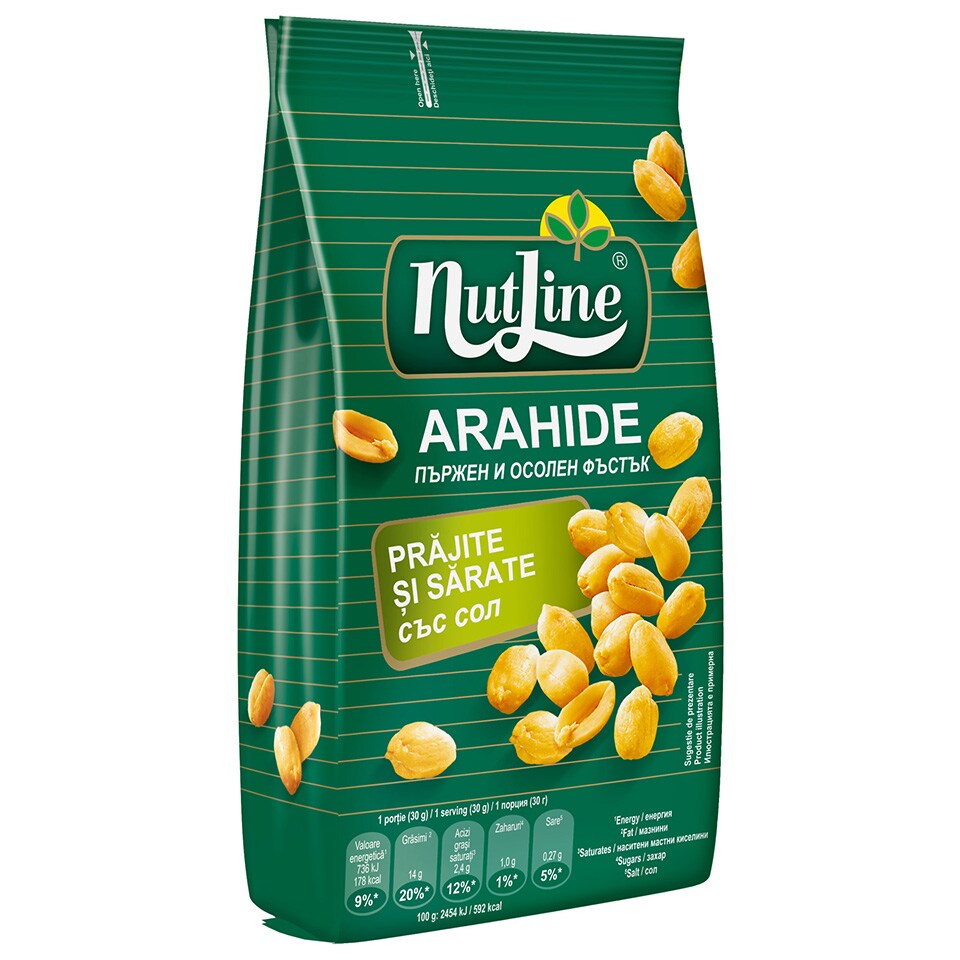 Nutline | Arahide prajite in ulei 150g | Mega-image