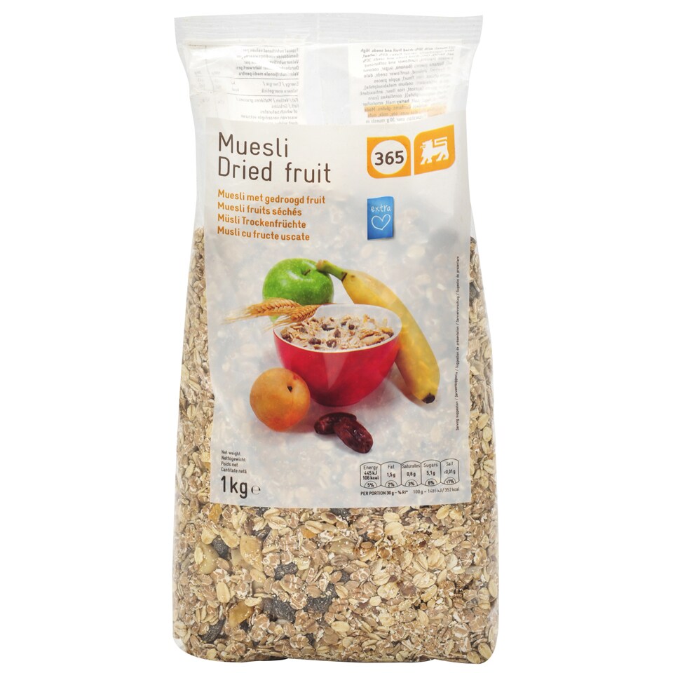 Delhaize | Musli cu 30% fructe uscate si seminte 1kg | Mega-image
