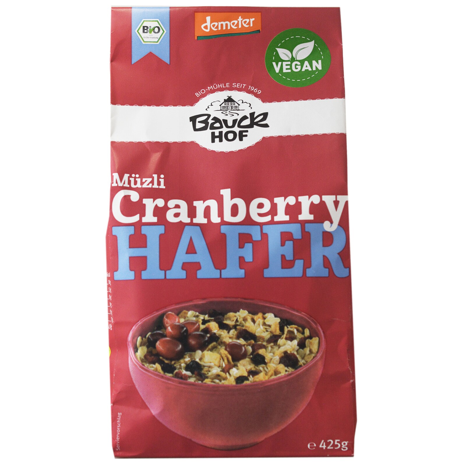 Bauckhof | Musli eco ovaz si merisoare 425g | Mega-image