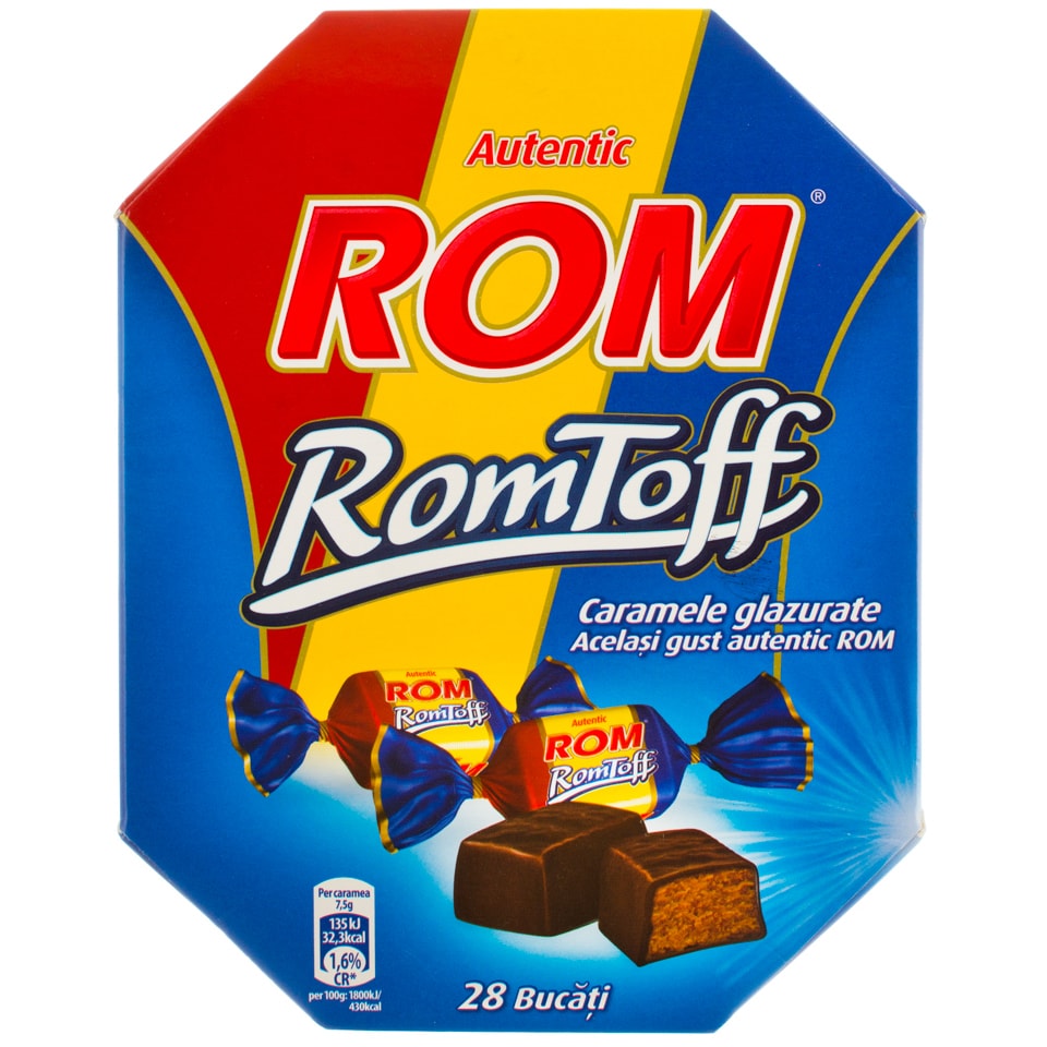 Rom | Romtoff | Caramele cu aroma de rom 210g | Mega-image