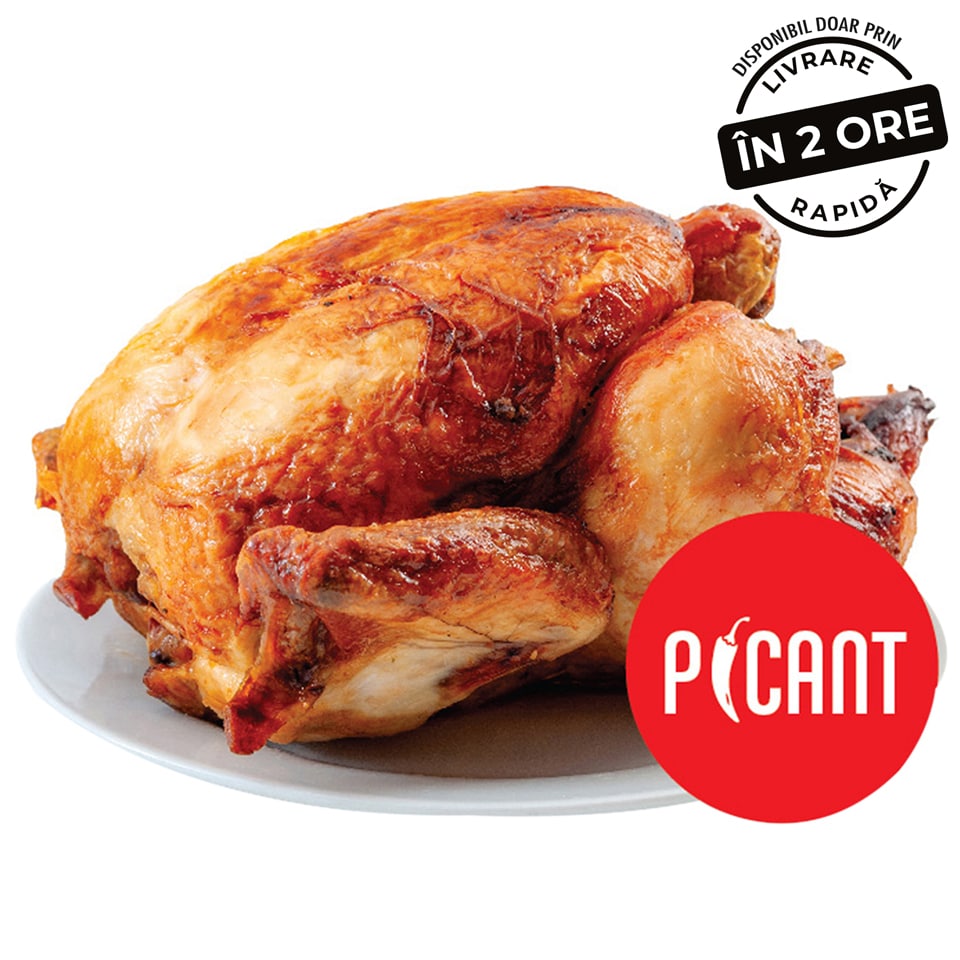 Mega Apetit | Pui rotisat condimentat picant | Mega-image