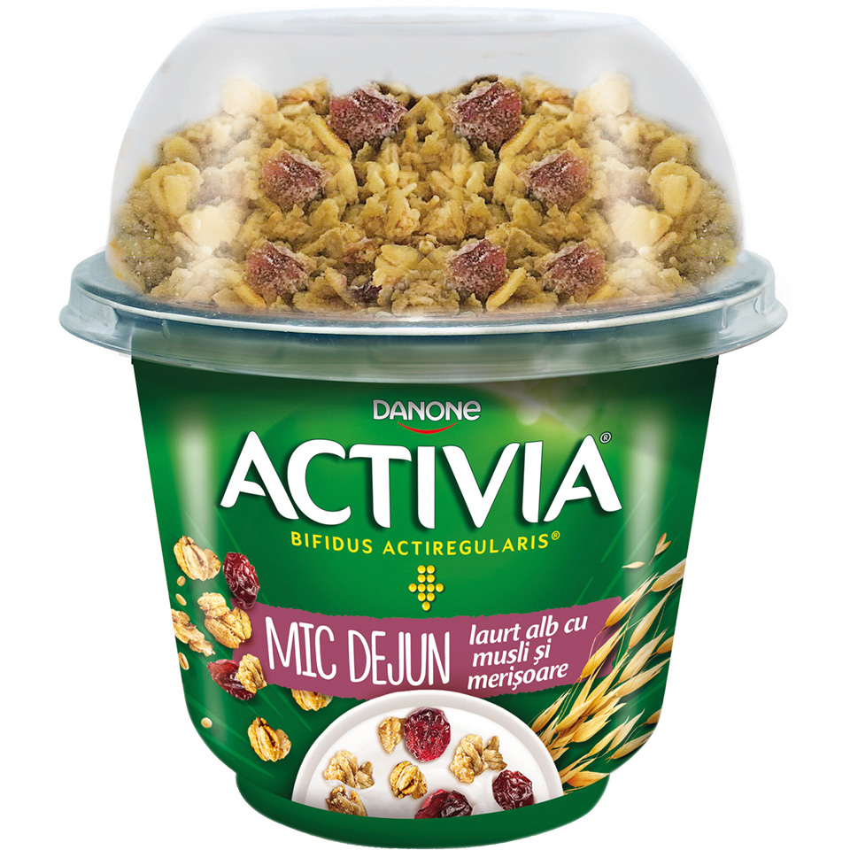 Activia | Iaurt mic dejun musli si merioaser 168g | Mega-image