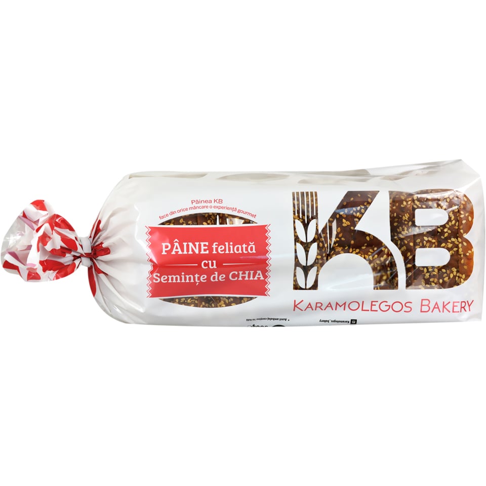 KB | Paine feliata cu seminte de chia 500g | Mega-image