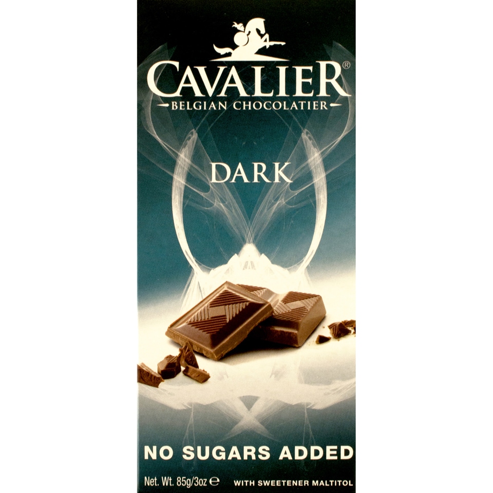 Cavalier | Ciocolata neagra fara zahar 85g | Mega-image