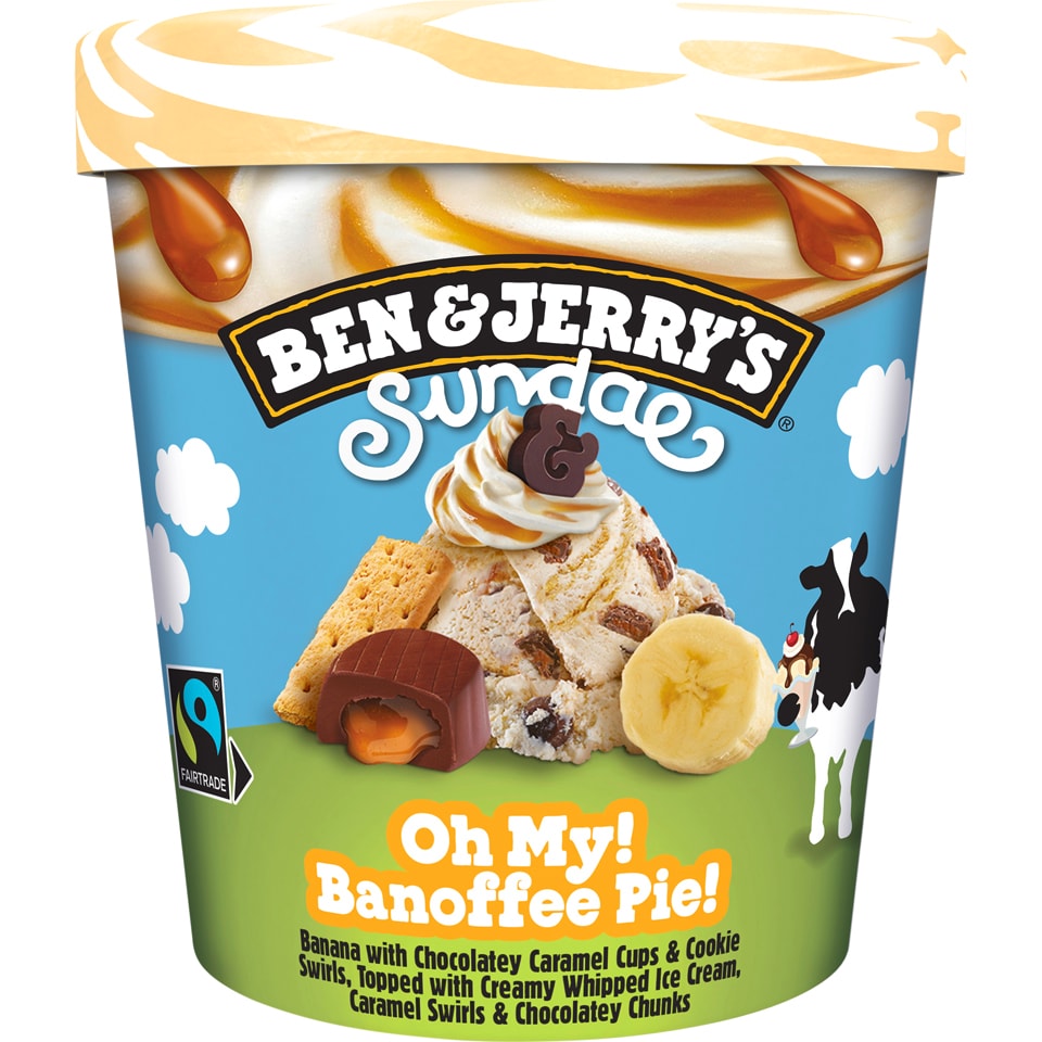 Ben&Jerry's | Inghetata Sundae Oh My! Banoffee Pie! 344g | Mega-image