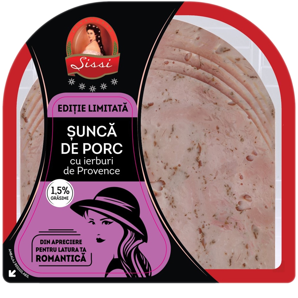 Sissi | Sunca de porc cu ierburi de Provence 100g | Mega-image