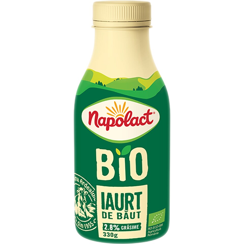 Napolact Bio | Iaurt de baut 2.8% grasime 330g | Mega-image