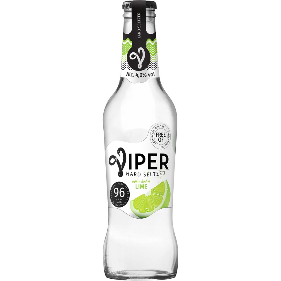 Viper | Hard Seltzer Lime 330ml | Mega-image