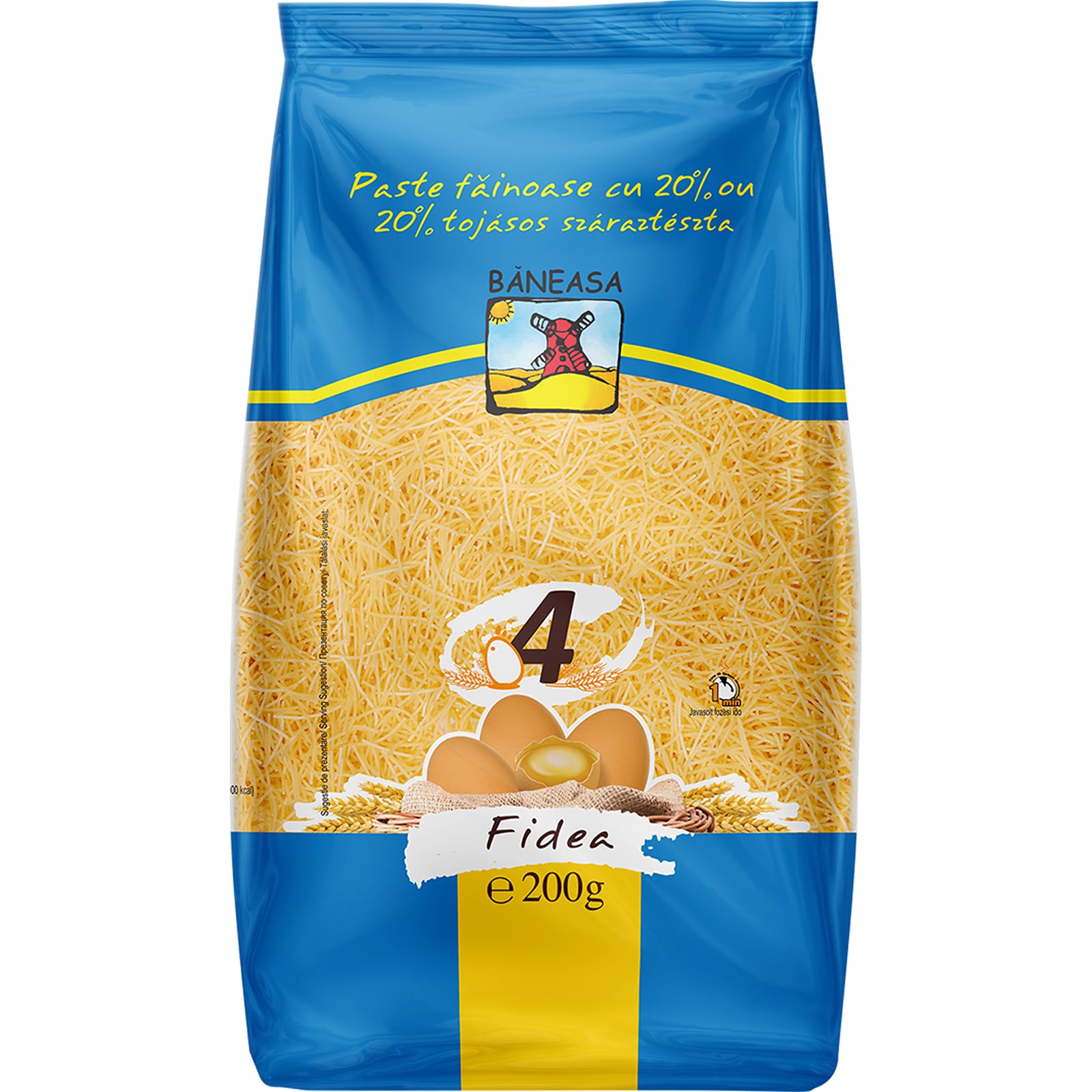 Baneasa | Fidea scurta 4 oua 200g | Mega-image
