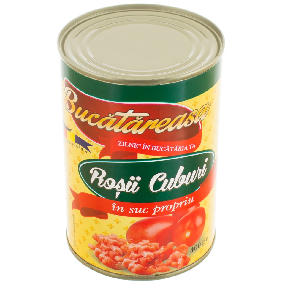 Bucatareasa | Rosii cuburi in suc propiu 400g | Mega-image