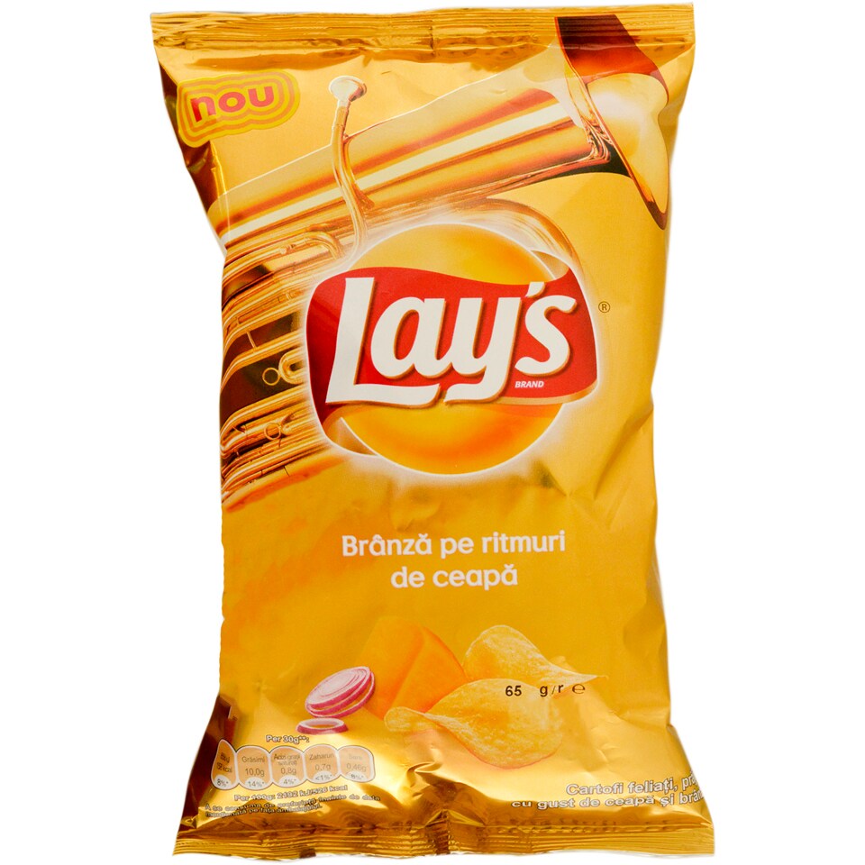 Lay's | Chipsuri cu gust de branza si ceapa 65g | Mega-image