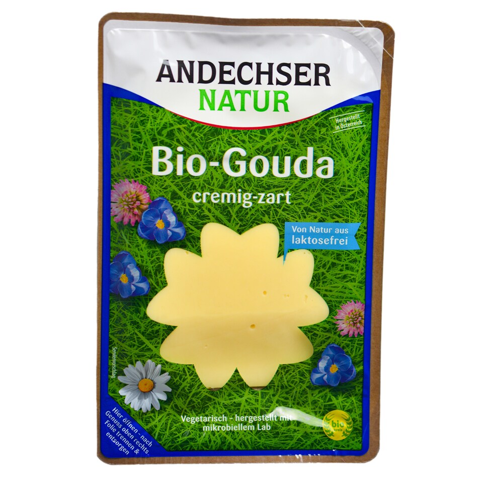 Andechser Natur | Branza felii Gouda bio 150g | Mega-image
