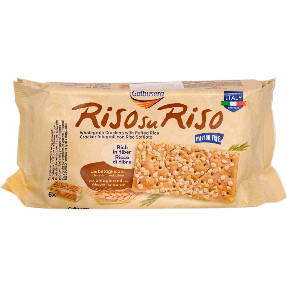 Galbusera | Riso su Riso | Crackers integral cu orez expandat 228g ...