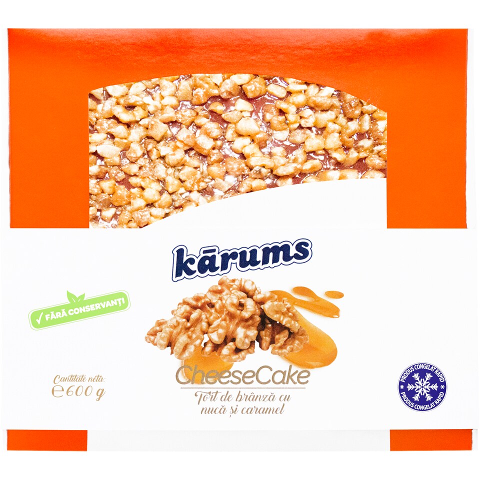 Karums | Cheesecake cu nuci si caramel 600g | Mega-image