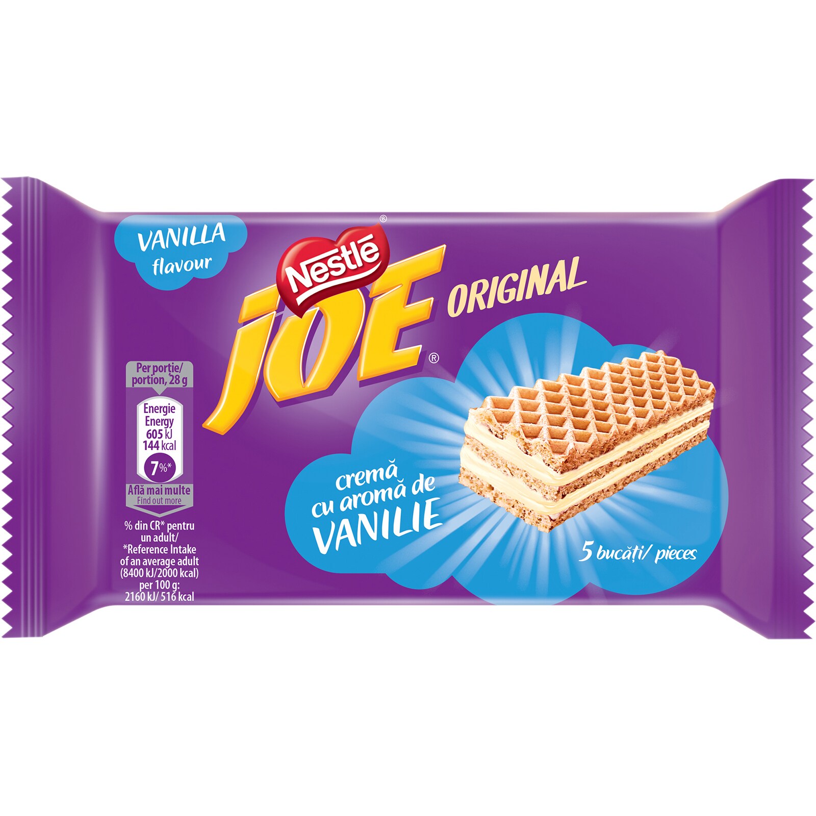 Joe | Original | Napolitana cu crema de vanilie 28g | Mega-image
