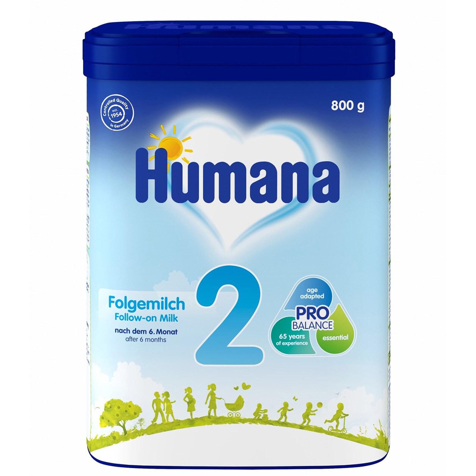 Humana | Formula de lapte de continuare 2, +6 luni 800g | Mega-image