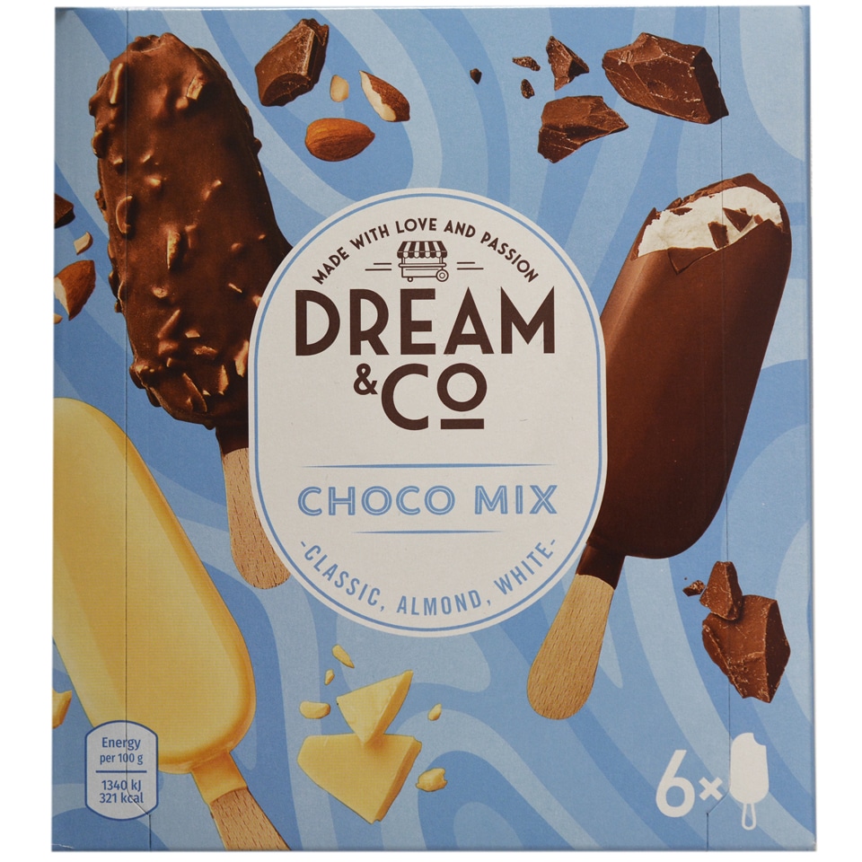 Dream&Co | Inghetata cu vanilie glazurata 6x120ml | Mega-image