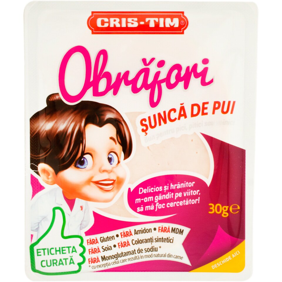 Cris-Tim | Sunca de pui 30g | Mega-image