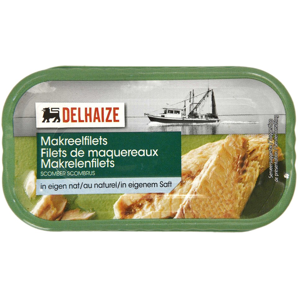 Delhaize | File de macrou in suc propriu 125g | Mega-image
