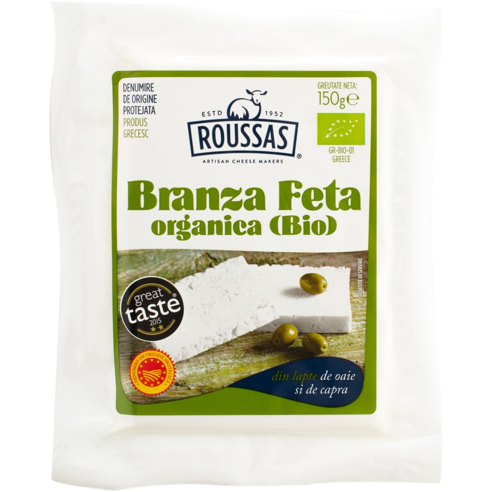 Roussas | Branza feta bio 150g | Mega-image
