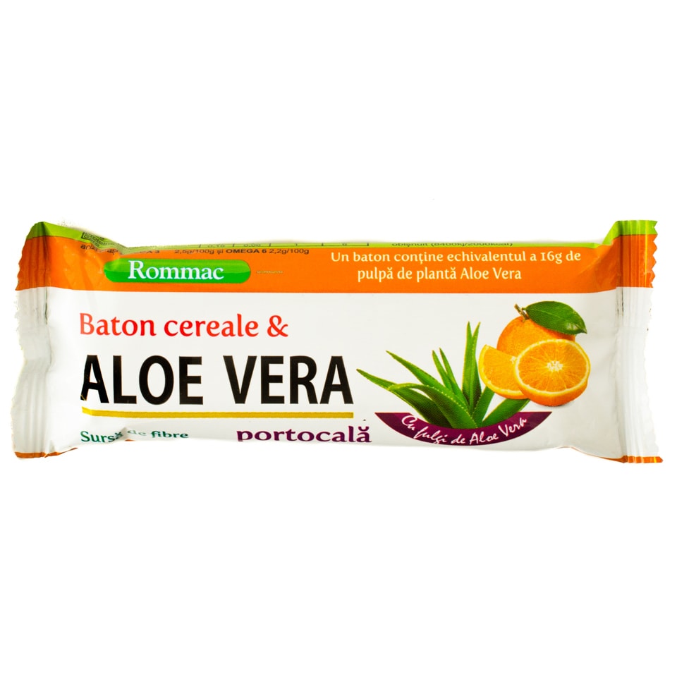 Rommac | Baton cu aloe vera si portocale 40g | Mega-image