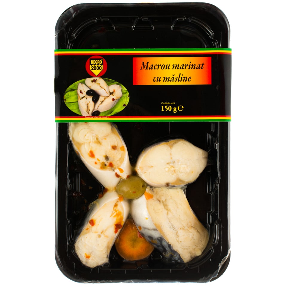 Negro 2000 | Macrou marinat cu masline 150g | Mega-image