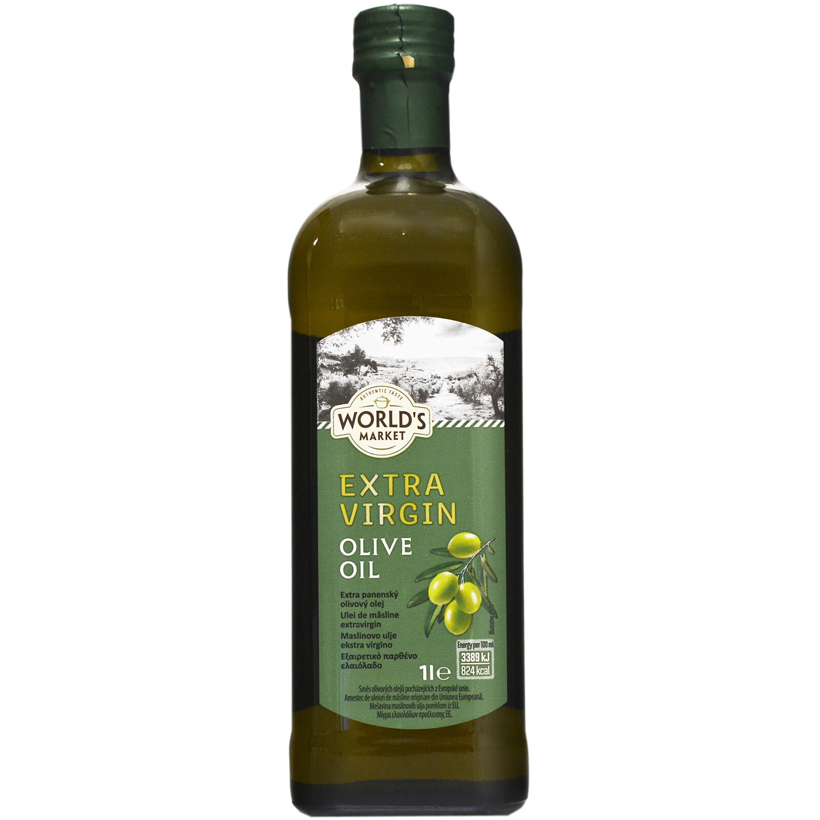 World's Market | Ulei de masline extravirgin 1L | Mega-image