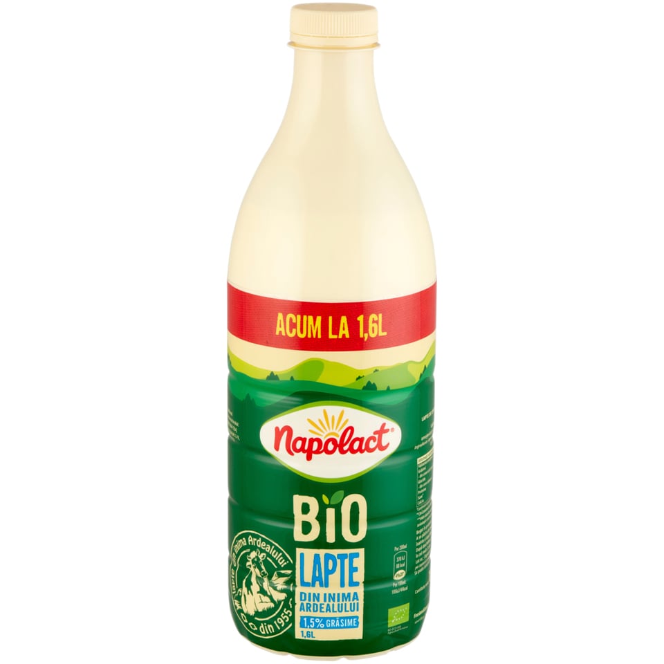 Napolact Bio | Lapte 1.5% grasime 1.6L | Mega-image