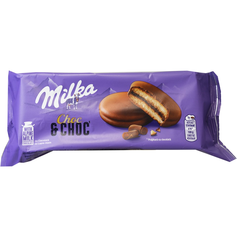 Milka | Choc & Choc | Prajitura cu ciocolata 150g | Mega-image