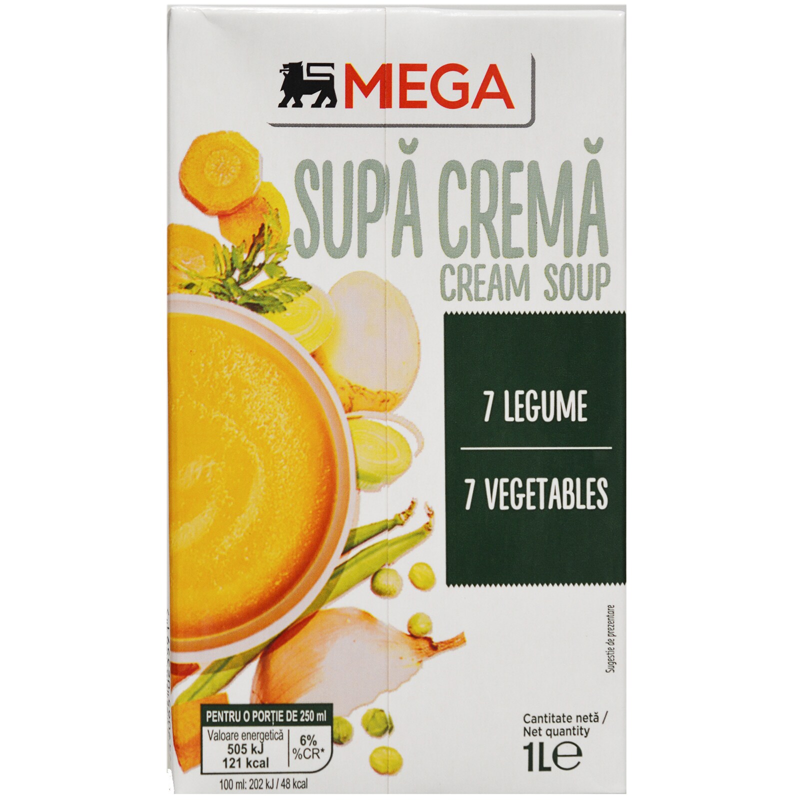 MEGA | Supa crema 7 legume 1L | Mega-image