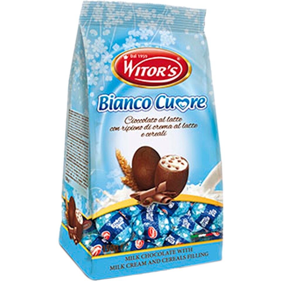 Witor's | Oua Bianco din ciocolata cu lapte, cu umplutura de lapte si ...