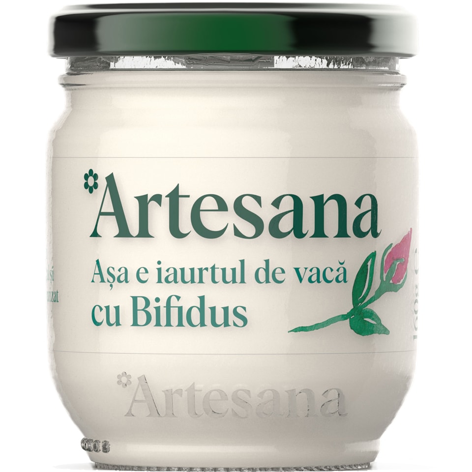 Artesana | Iaurt de vaca cu Bifidus min 3.5% grasime 160g | Mega-image
