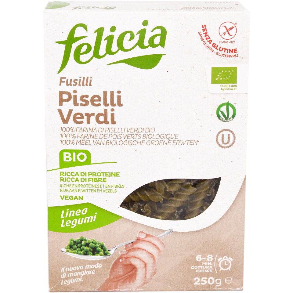 Felicia Bio | Fusilli bio din mazare 250g | Mega-image