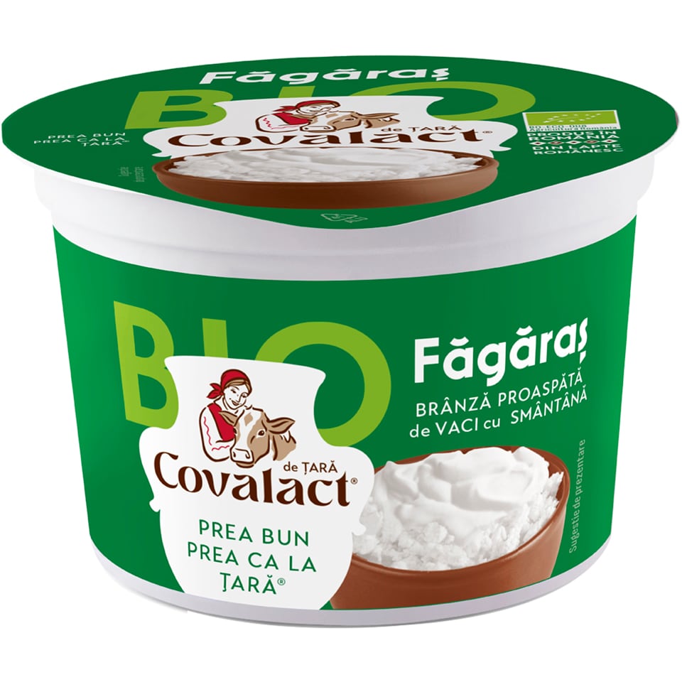 Covalact de Tara | Fagaras bio 7% grasime 185g | Mega-image