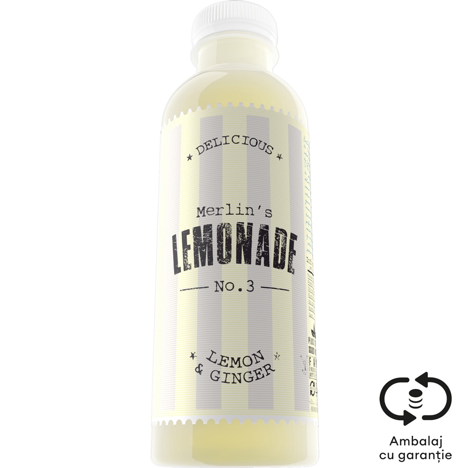 Merlin's | Limonada cu lamaie si ghimbir 600ml | Mega-image