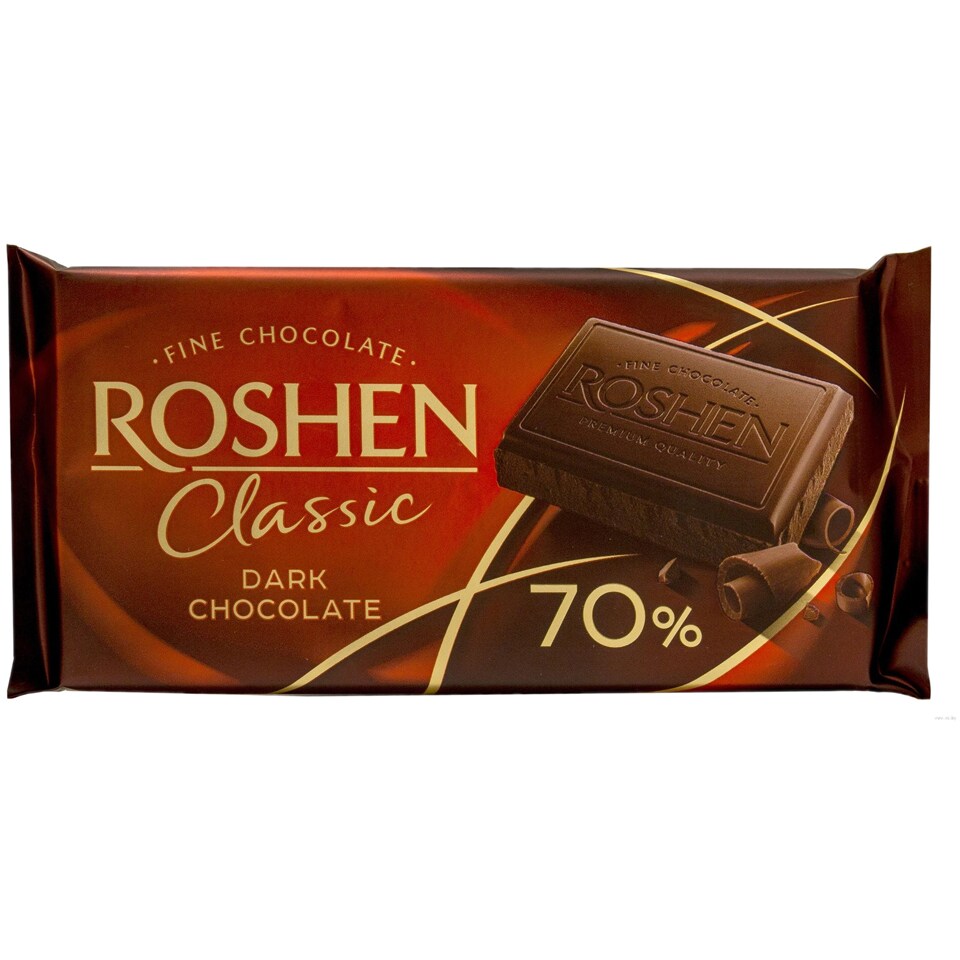 Roshen | Ciocolata neagra 90g | Mega-image