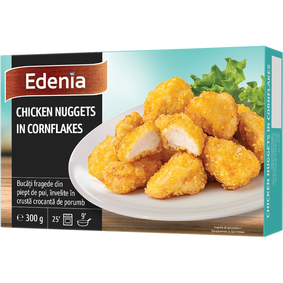 Edenia | Nuggets de pui in crusta de porumb 300g | Mega-image